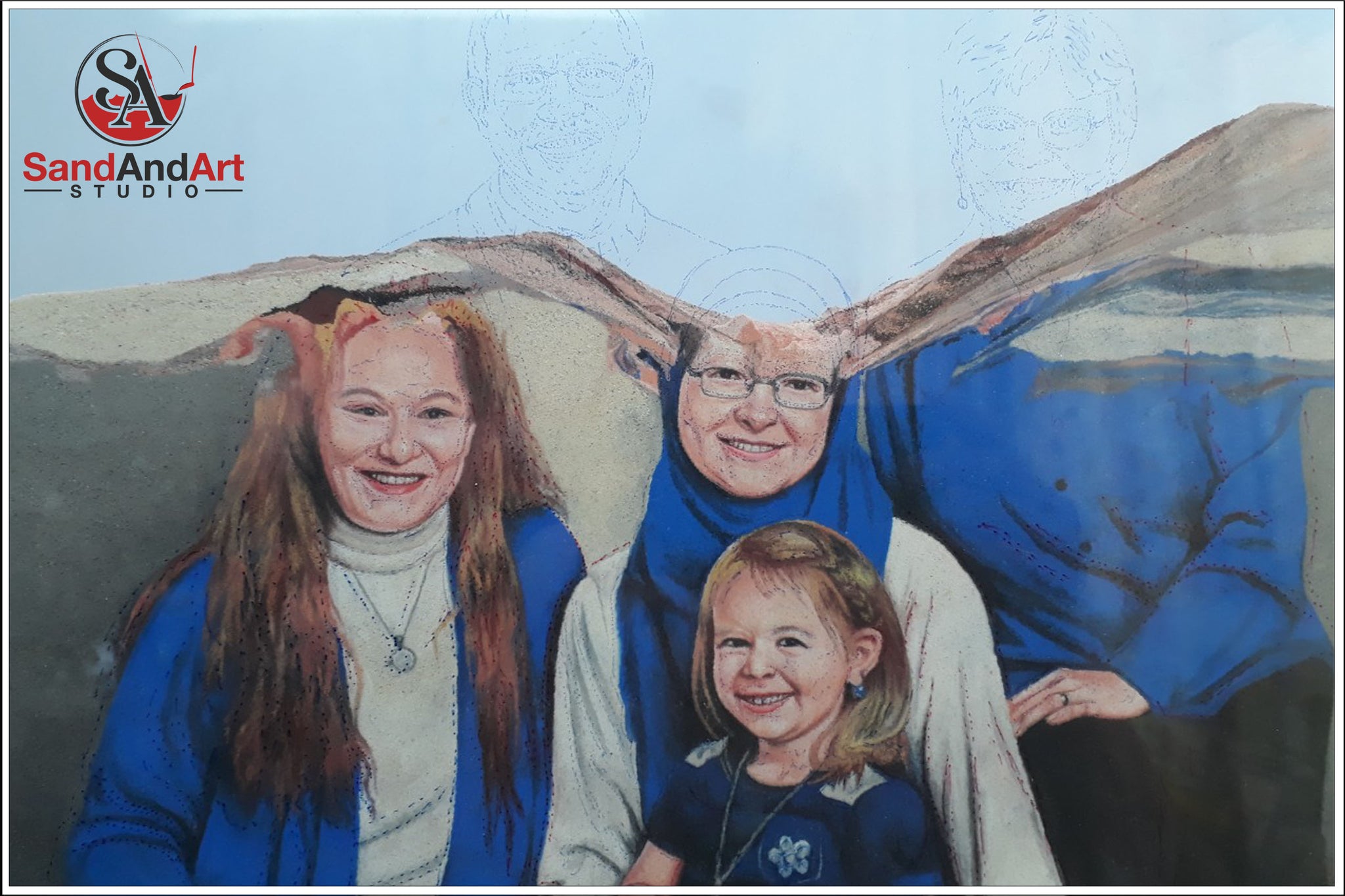 PORTRAIT FROM PHOTO | Sand Portrait | Sand Painting | Portrait Drawing ...