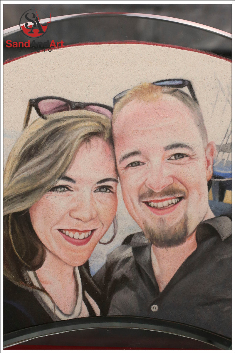 PORTRAIT FROM PHOTO | Sand Portrait | Sand Painting | Portrait Painting ...