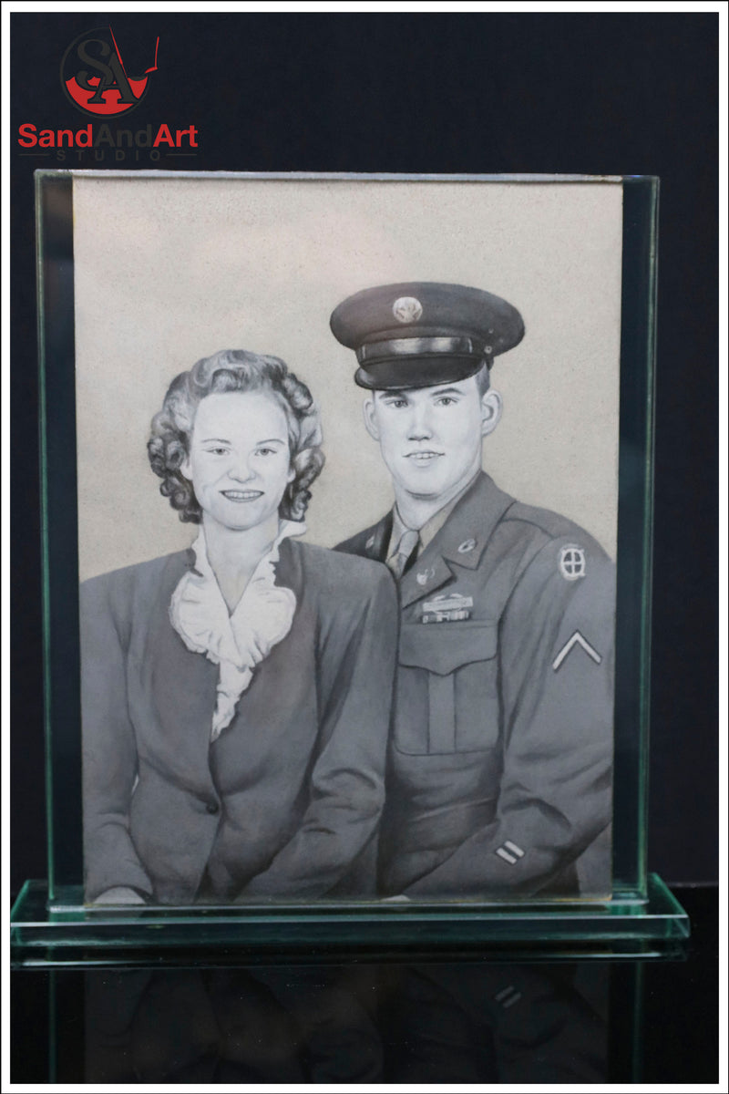 PORTRAIT FROM PHOTO | Sand Portrait | Sand Painting Portraits From ...